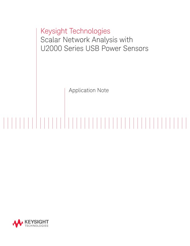 Scalar Network Analysis with U2000 Series USB Power Sensors PDF Asset Page | Keysight